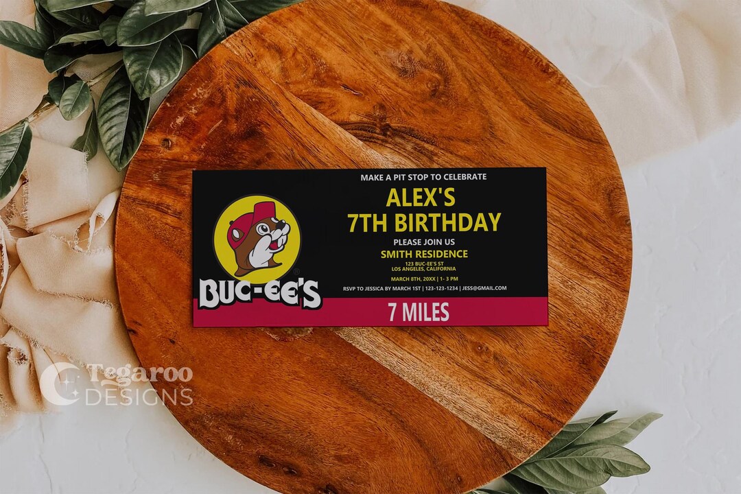 Beaver Billboard Birthday Invitation Texas Beaver Birthday Buc-ee's ...