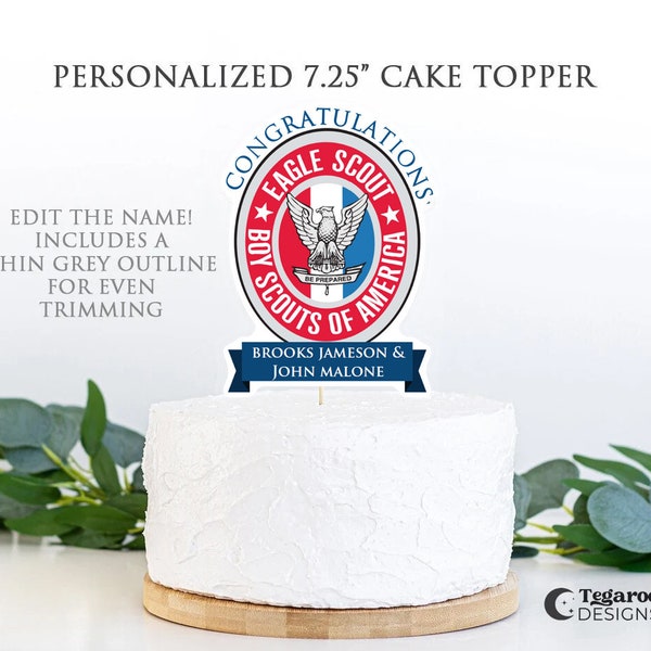 Eagle Scout Cake Topper - Etsy