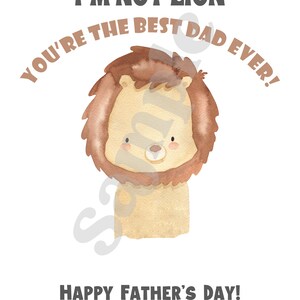 Wild, Lion Footprint Father's Day Gift Present | Best Dad | Daycare ...