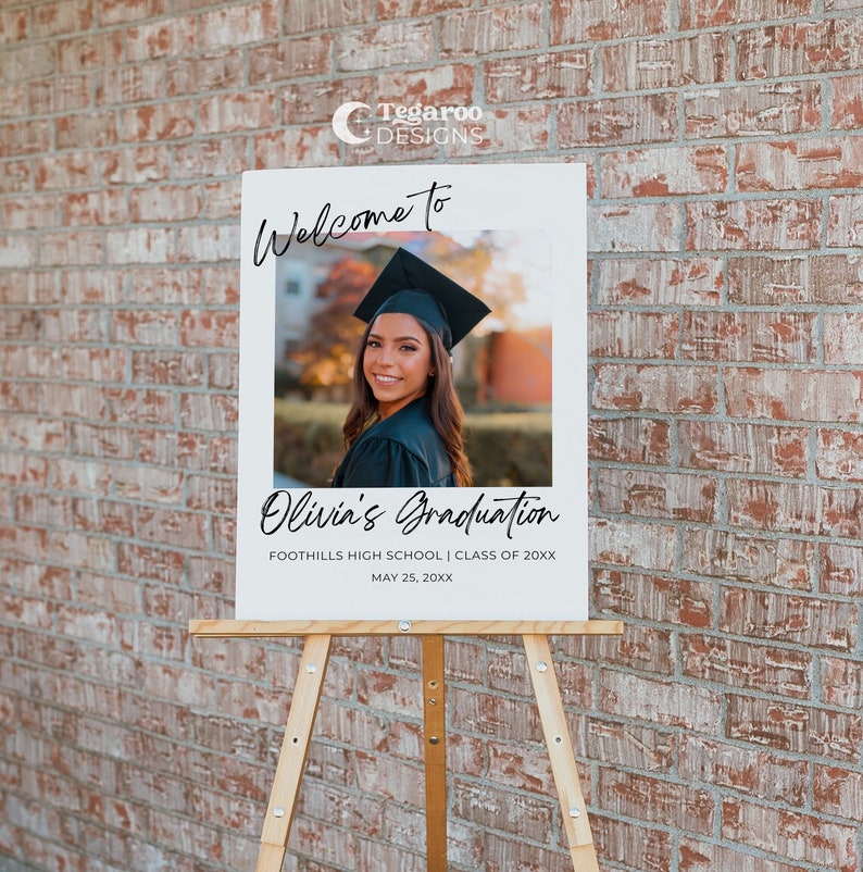 Minimalist Graduation Welcome Party Sign Graduation - Etsy
