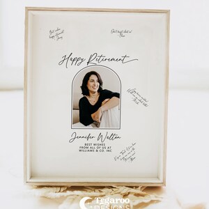 Retirement Signature Guest Book Poster | Retirement Party Gift ...