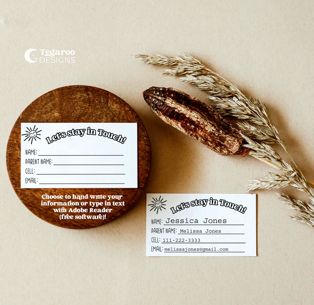 Stay in Touch Card | Play Date Card | School's Out | Keep in Touch Card ...