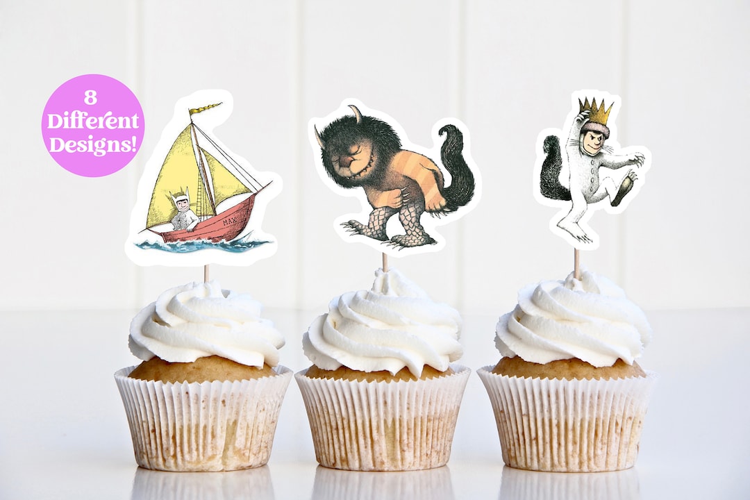 Where the Wild Things Are Cupcake Topper | Birthday Cake | Baby Shower ...