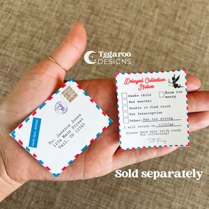 Lost Tooth Realistic Tooth Fairy Mini Tiny Letter Receipt Envelope ...