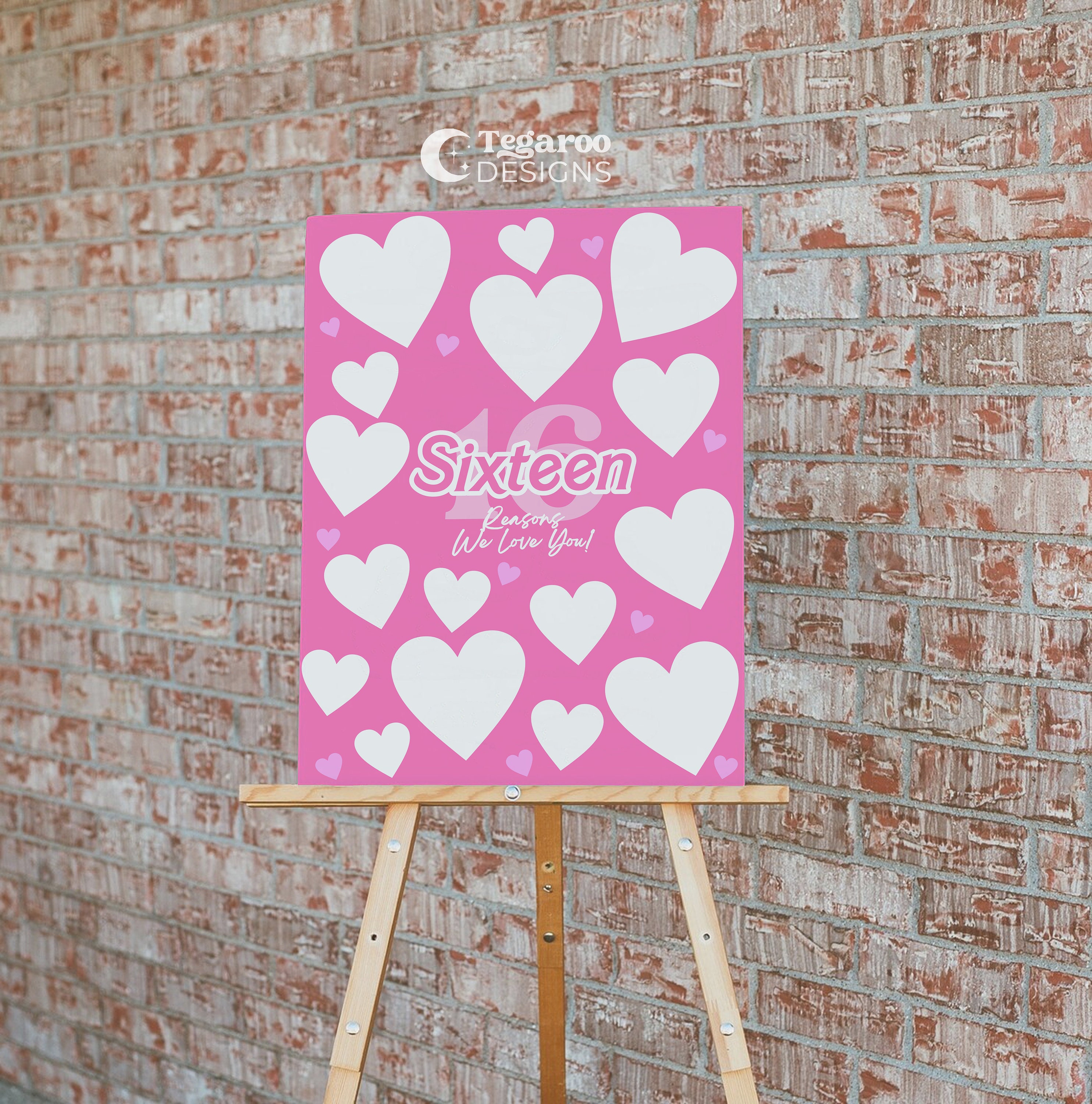 18 Reasons We Love You Sign Poster Things We Love 18th - Etsy