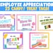 23 Teacher Employee Appreciation Tags | Candy Bar Gift Tag | Treat Tags ...