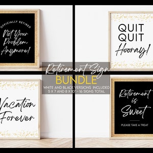 Retirement Party Welcome Sign | Simple Modern Minimalist Retirement ...