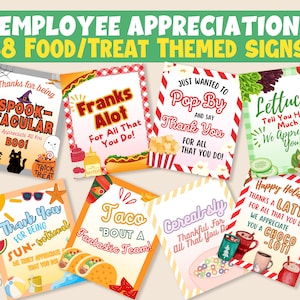 Employee & Teachers Appreciation Food Sign Bundle | Teachers, Nurse ...