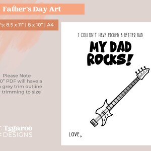My Dad Rocks Father's Day Gift Present | Hand Print Art DIY Craft | Dad ...
