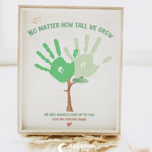 No Matter How Tall We Grow Tree Father's Day Gift Present | Nature Hand ...