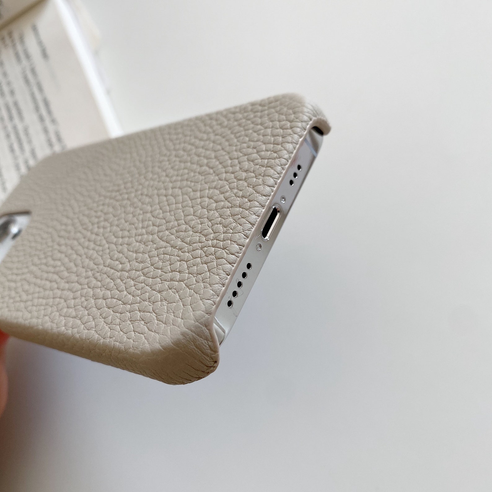 Personalized Pebble Genuine Leather Case Monogram Iphone - Etsy UK