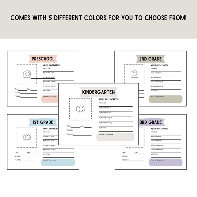 School Memory Box | File Folder Cover | File Tab Inserts | Printable ...