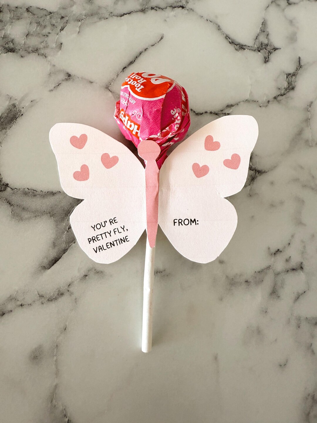 Kids Butterfly Valentine, Kids Classroom Valentine, Preschool ...