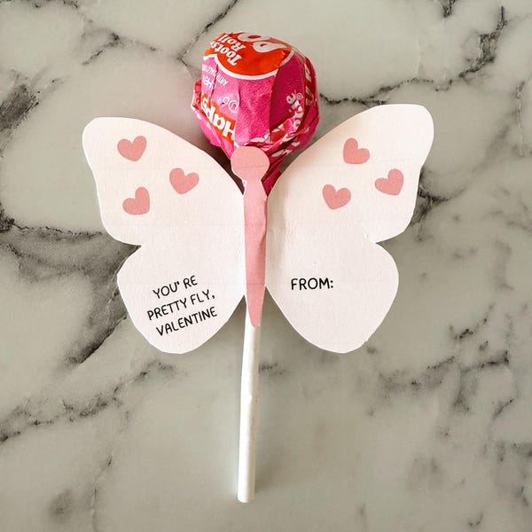 Butterfly Valentine - Etsy