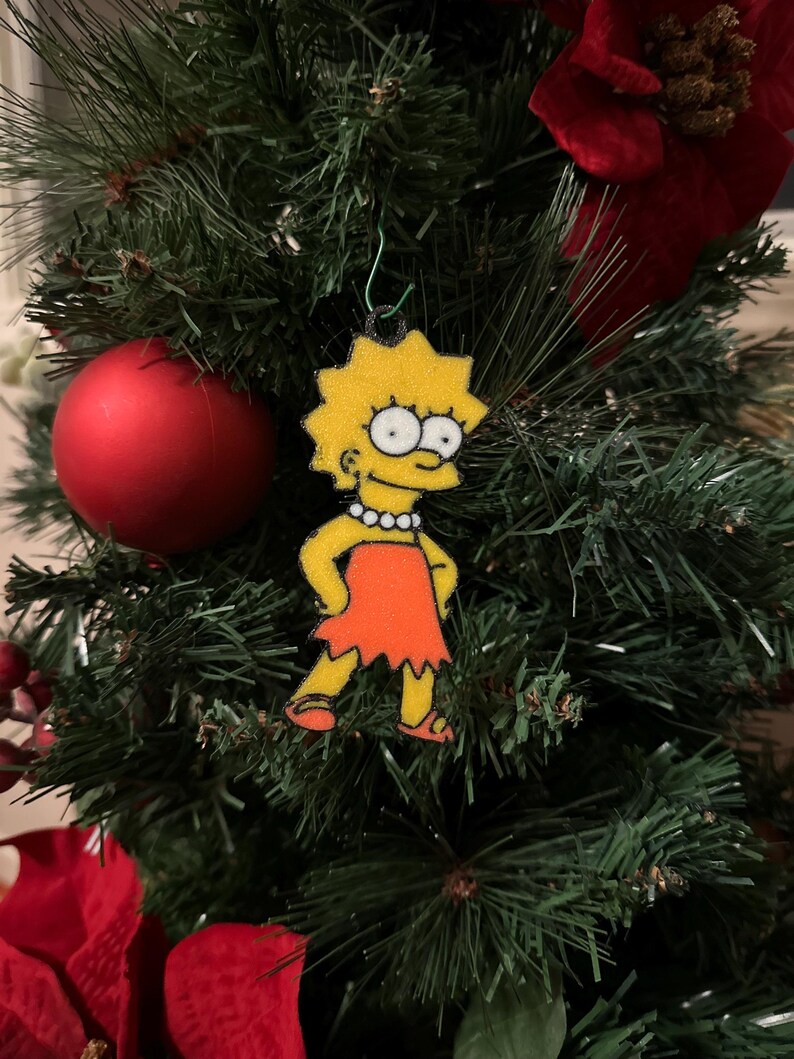 Lisa Simpson Christmas Ornament - Etsy