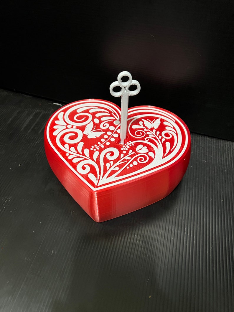 3D Printed Heart Shaped Box - Etsy