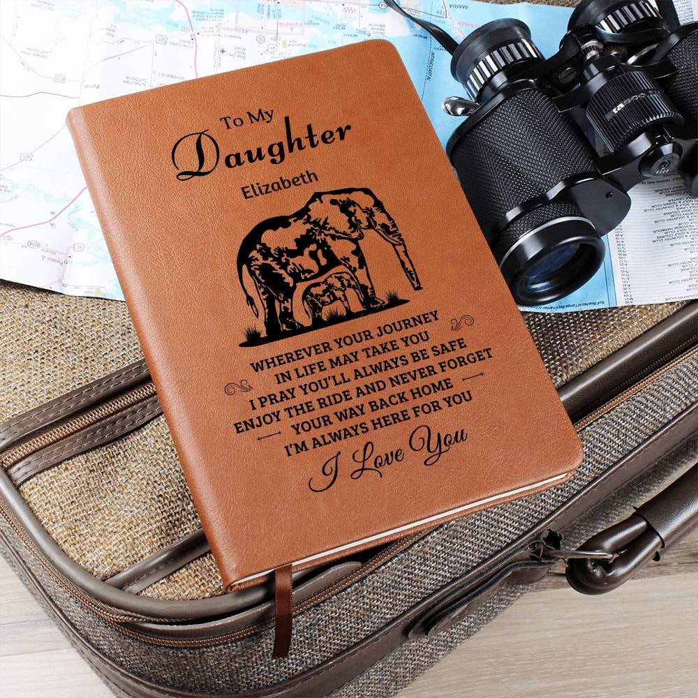 To My Daughter Personalized Leather Journal, Personalized Daughter ...