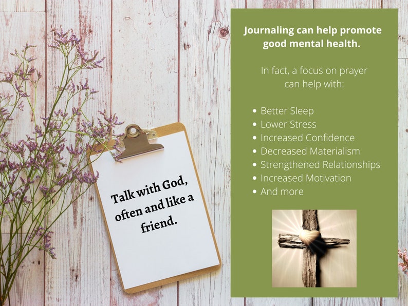 Prayer Journal - Printable Daily Prayer 52 Weekly Journal Writing ...