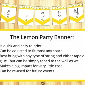 Lemon Birthday Party Bundle Printable Digital Download Planning Sheets ...