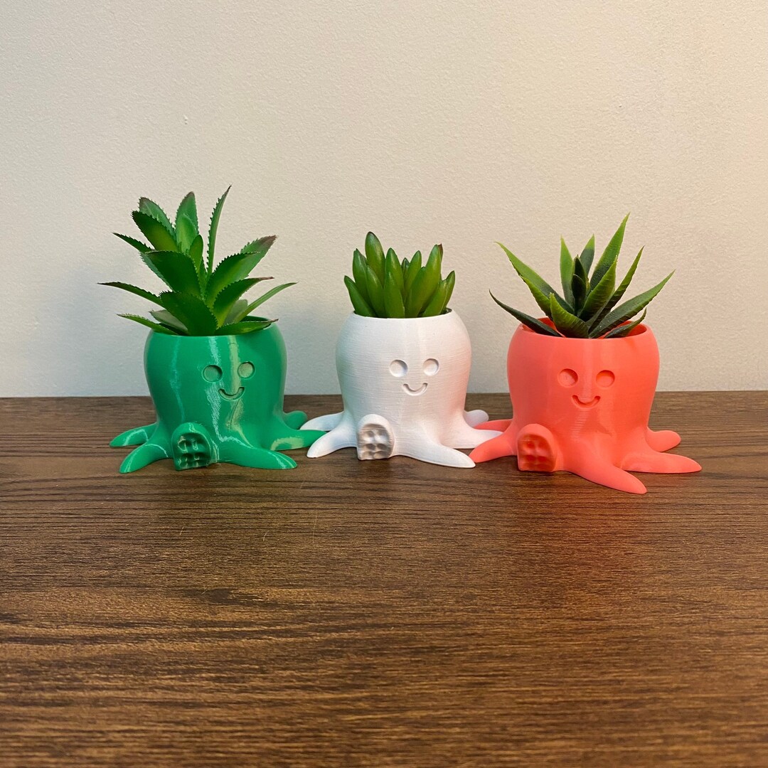 Happy Octopus Planter | Cute Octopus Pot - Etsy