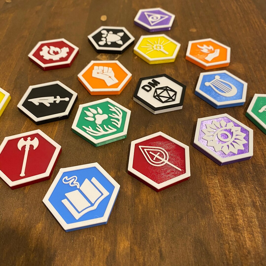 D&D Class Magnets - DND - Dungeons and Dragons - Etsy