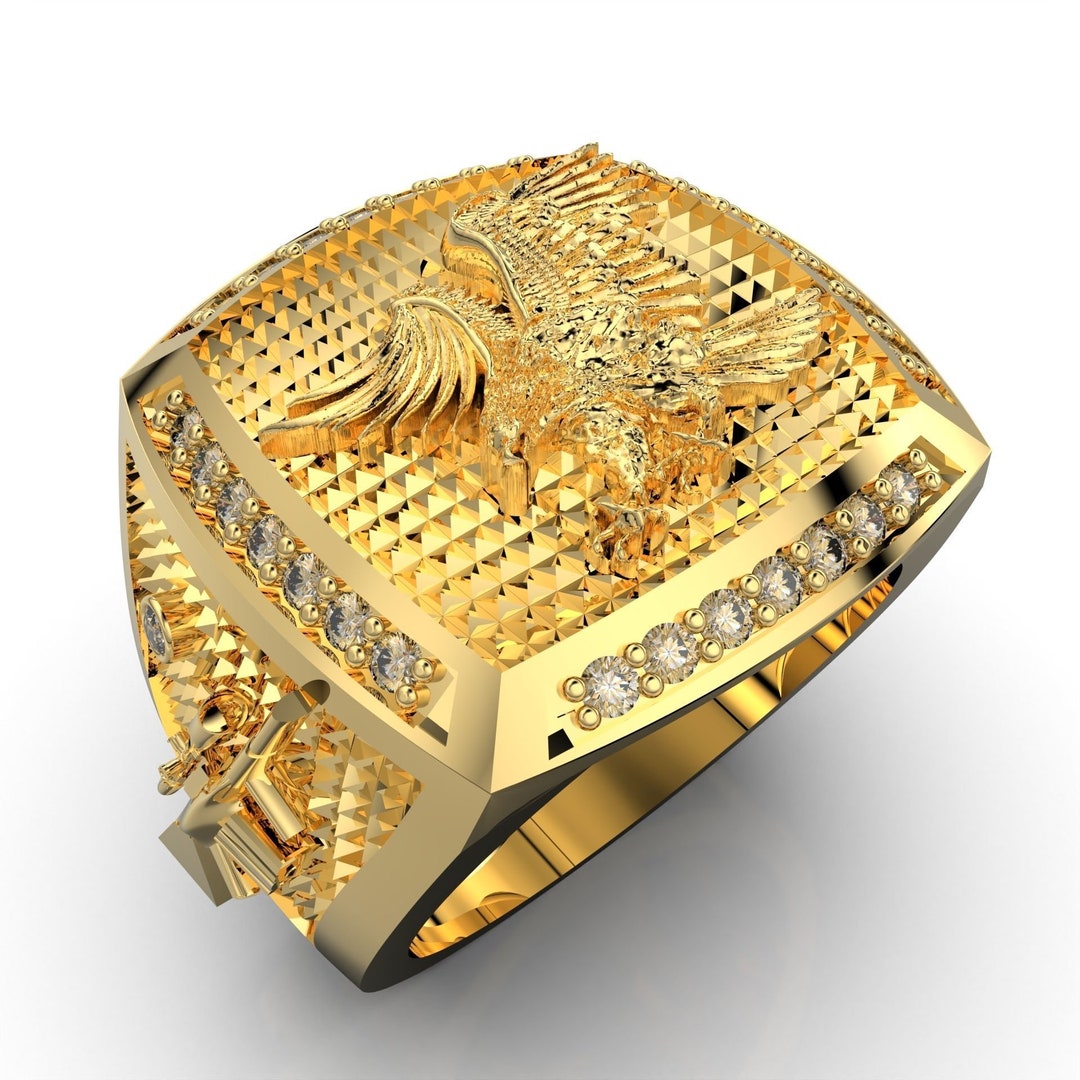 American Eagle Ring,men's Silver Ring,eagle Head Ring,silver Bird ...