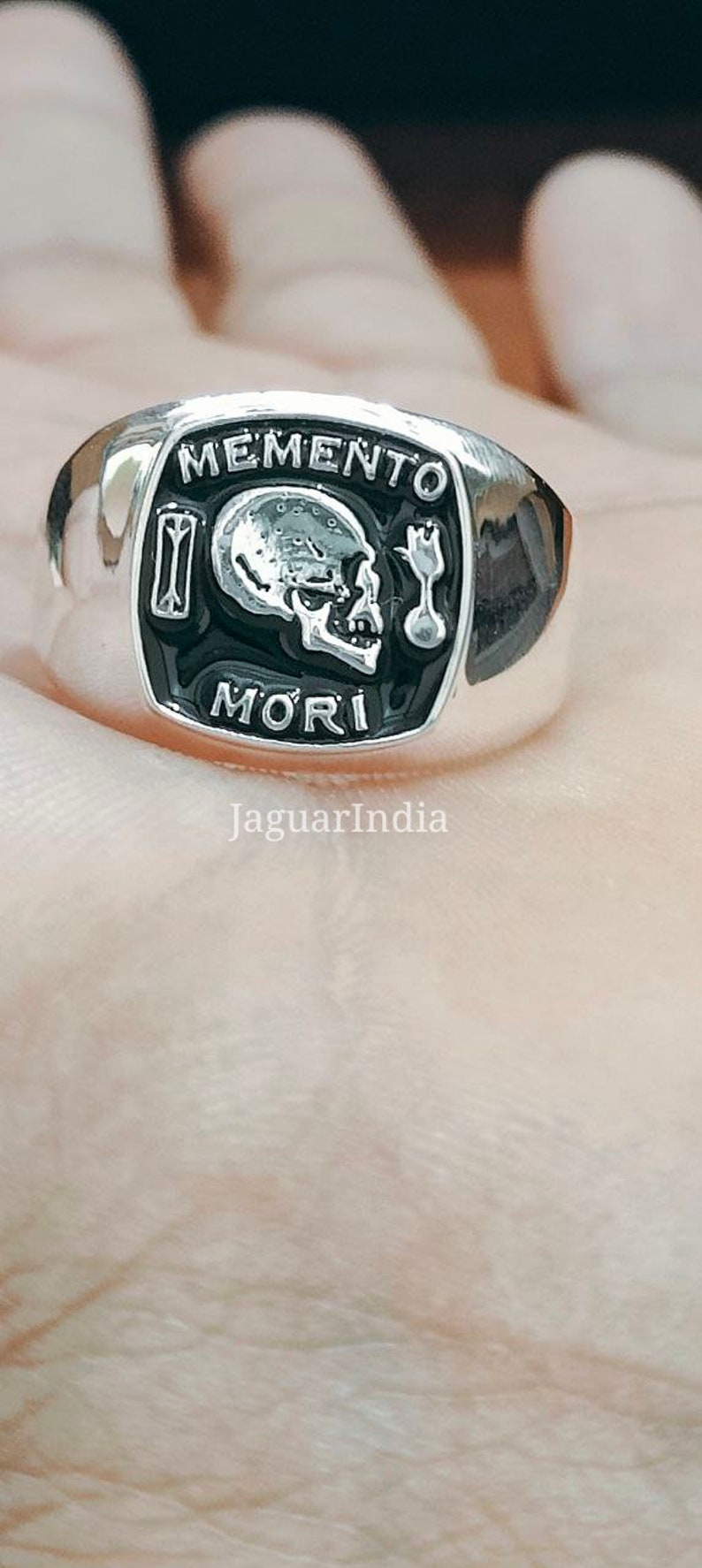 Silver Memento Mori Ring Memento Mori Ring Memento Mori - Etsy