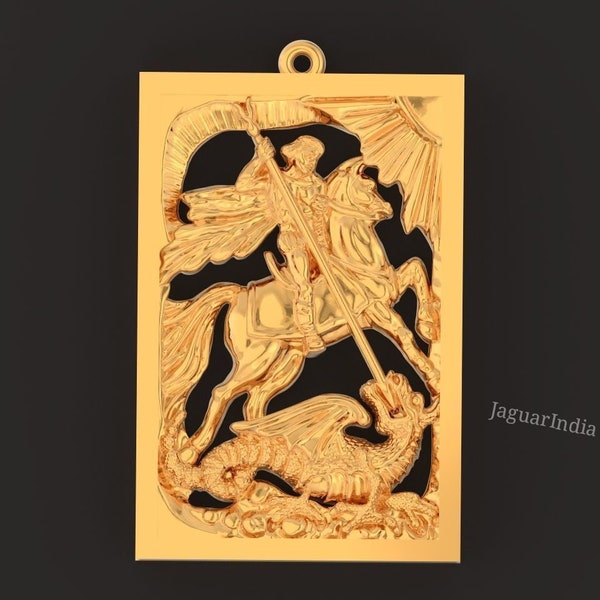St George Pendant - Etsy