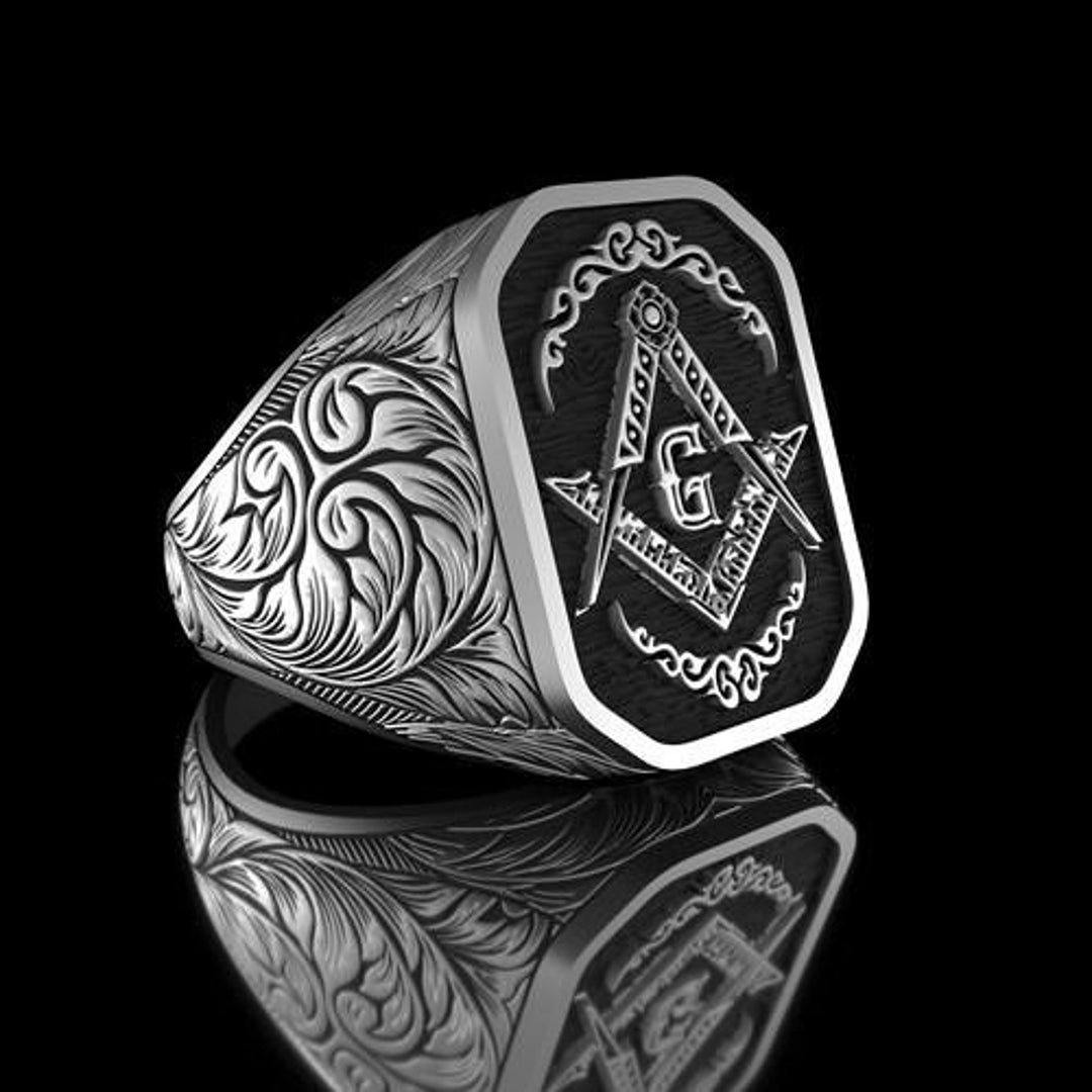 925kmasonic Ringssilver Masonic Rings Master Mason Ring - Etsy