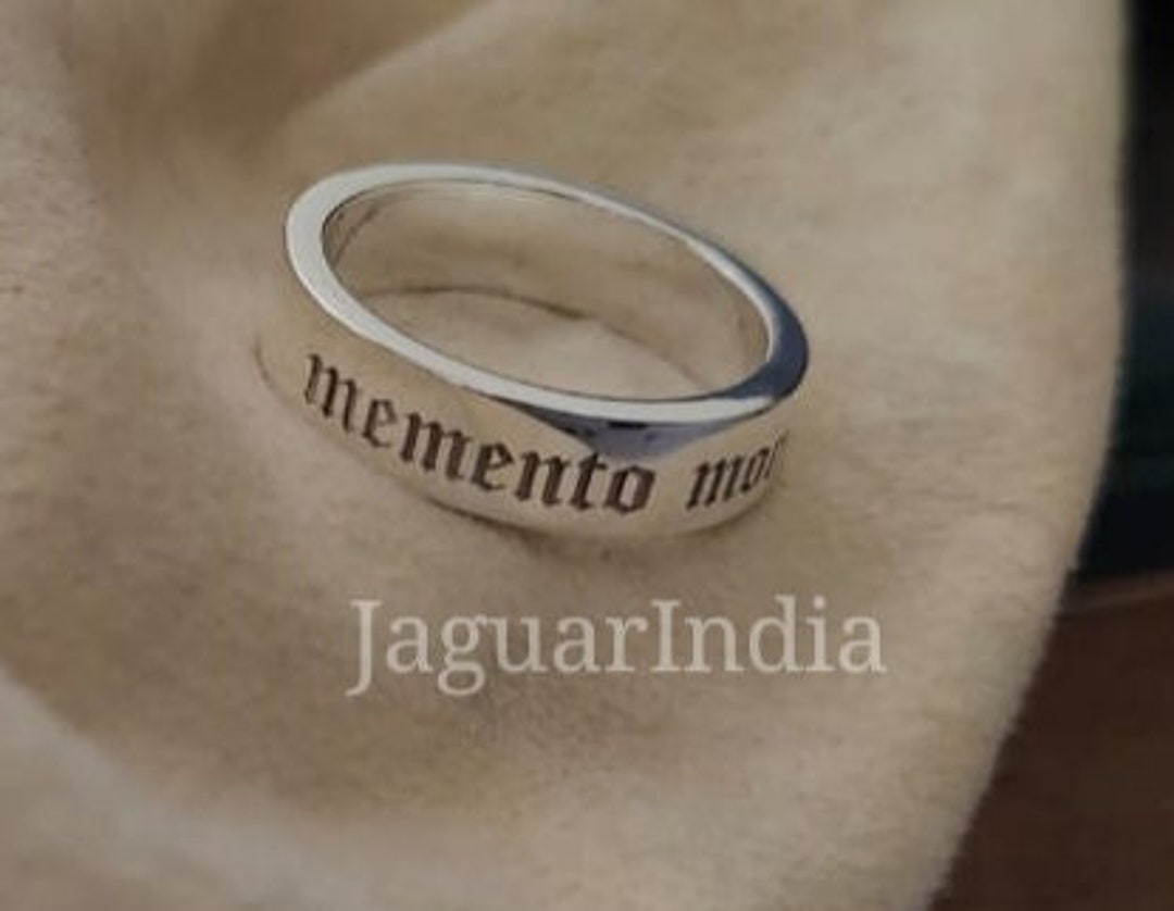 Silver Memento Mori Band Memento Mori Ring Memento Mori - Etsy