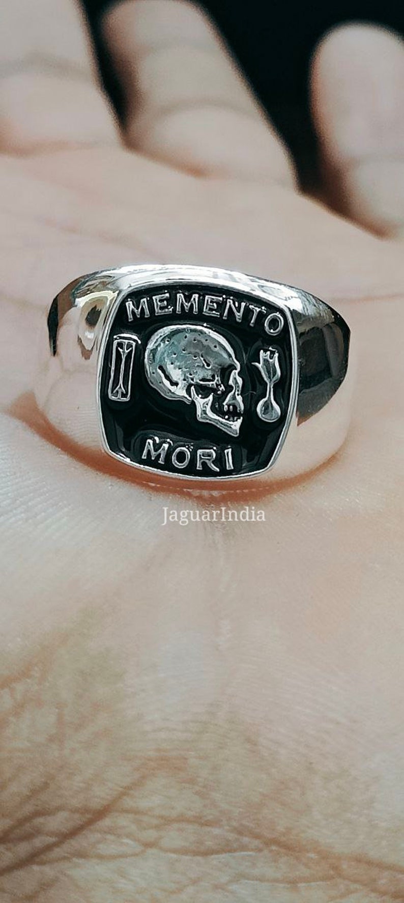 Silver Memento Mori Ring Memento Mori Ring Memento Mori - Etsy