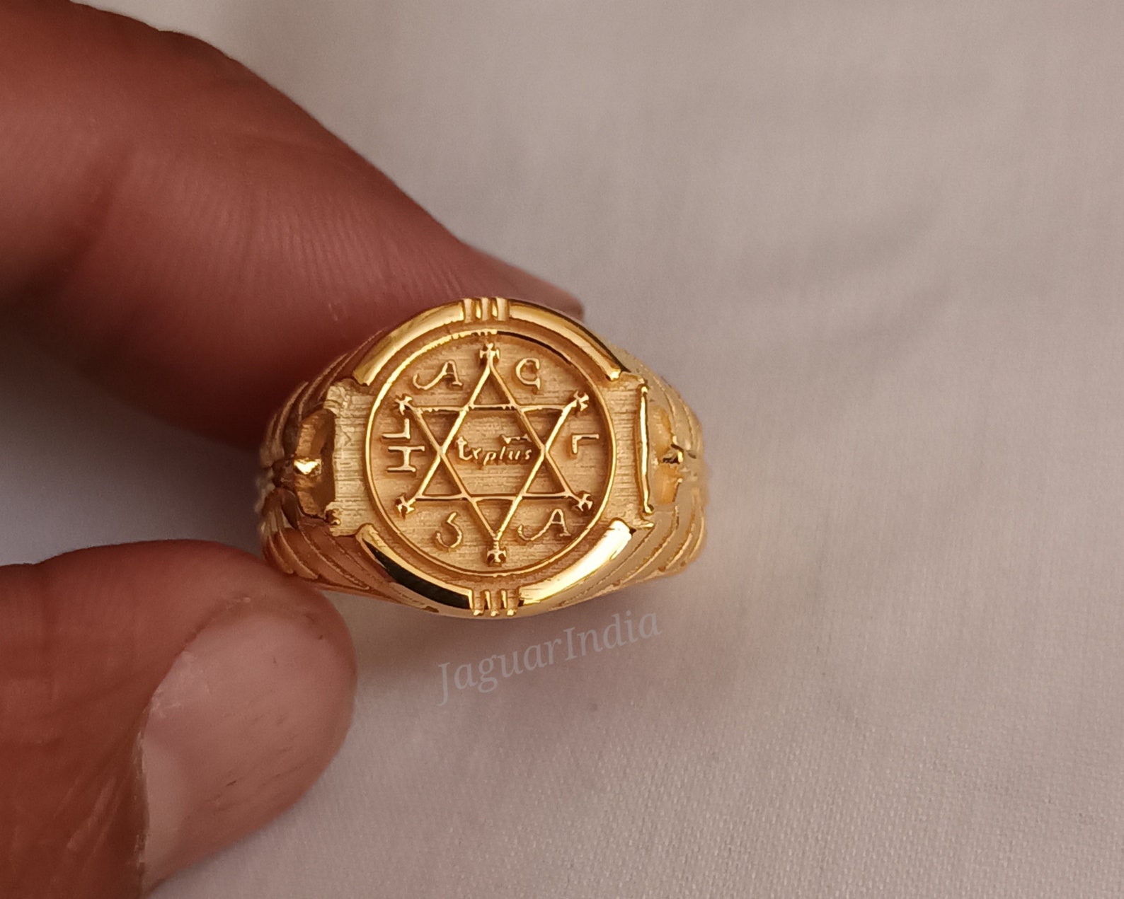 Solomon Power Ring,silver Signet Solomon Ring,mens Religious Jewelry ...