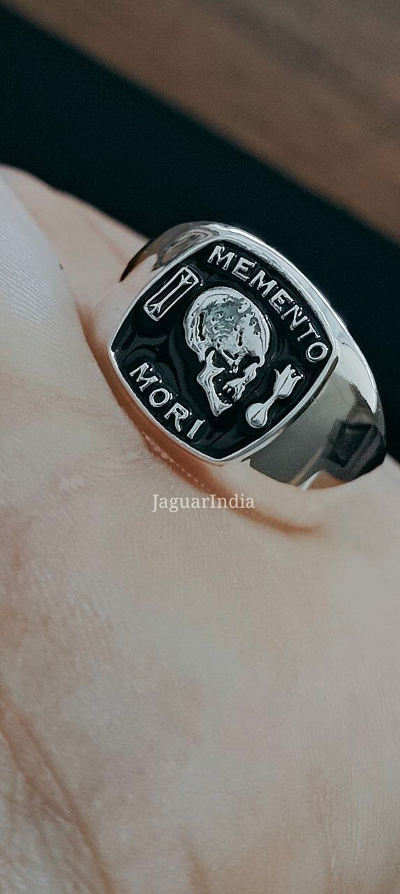 Silver Memento Mori Ring Memento Mori Ring Memento Mori - Etsy