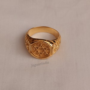 Solomon Power Ring,silver Signet Solomon Ring,mens Religious Jewelry ...