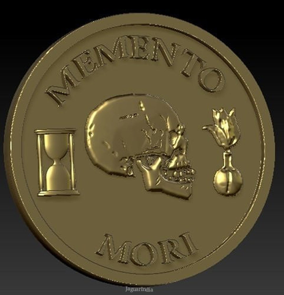 Memento Mori Coin Momento Mori Coin Stoic Coin Marcus - Etsy