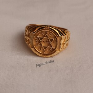 Solomon Power Ring,silver Signet Solomon Ring,mens Religious Jewelry ...