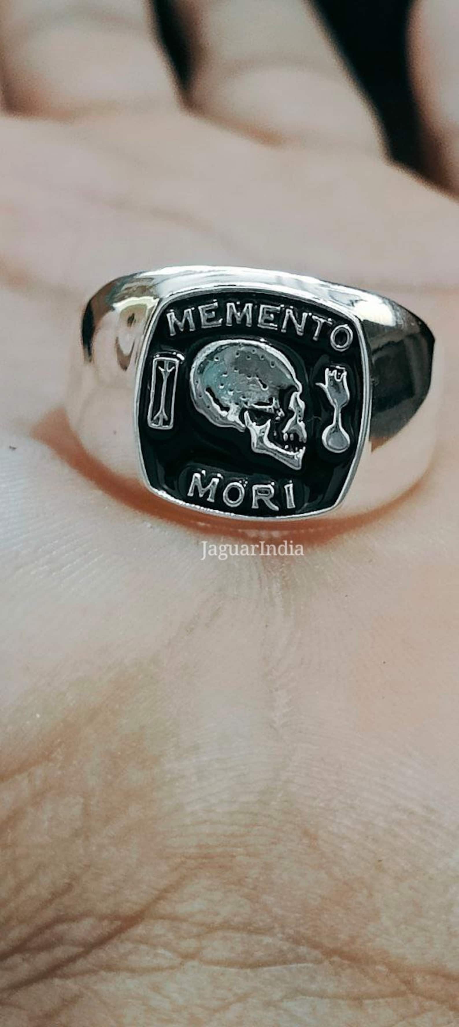 Silver Memento Mori Ring Memento Mori Ring Memento Mori - Etsy