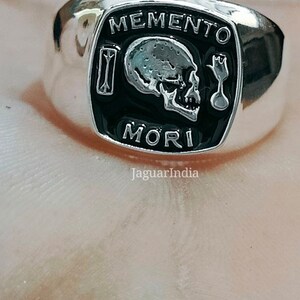 Silver Memento Mori Ring Memento Mori Ring Memento Mori - Etsy
