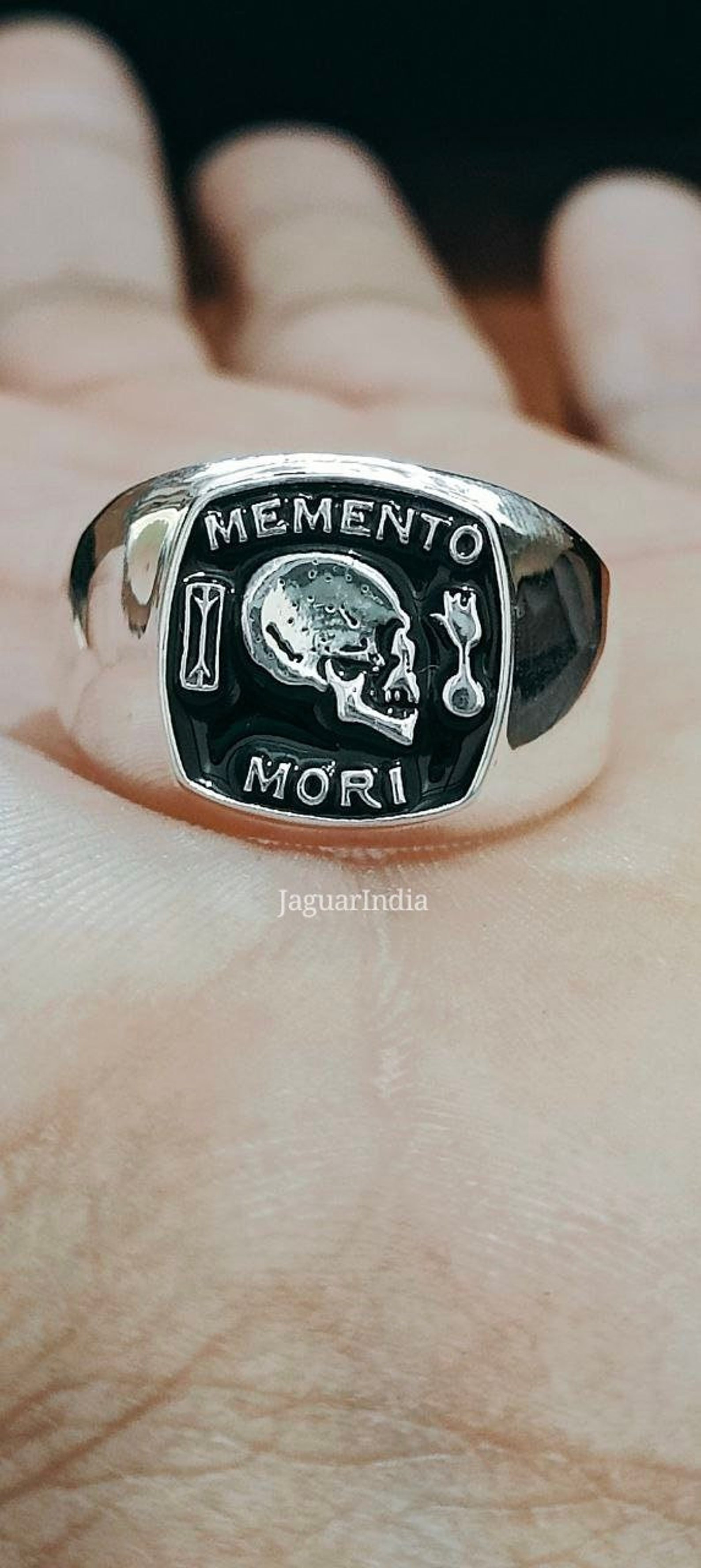 Silver Memento Mori Ring Memento Mori Ring Memento Mori - Etsy