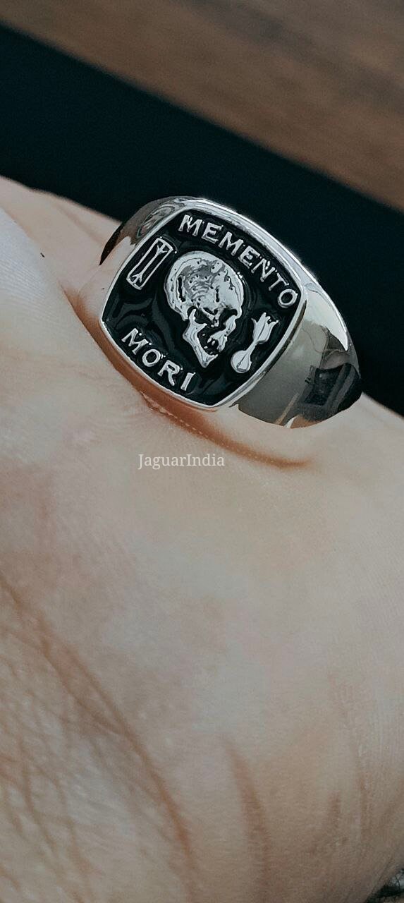 Silver Memento Mori Ring Memento Mori Ring Memento Mori - Etsy