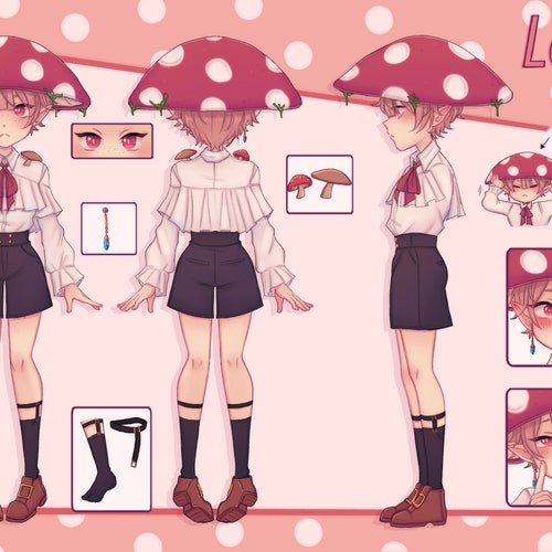 Custom Character Design Reference Sheet Commission OPEN - Etsy