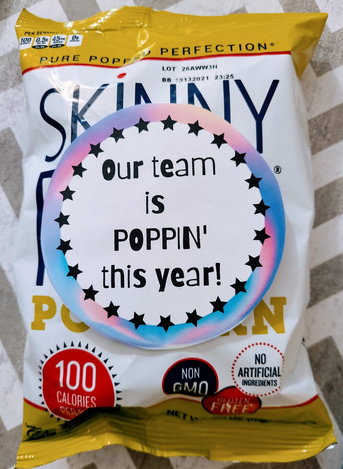 Our Team is POPPIN' This Year! Team Snack Tag! Sports Team Snack Tag ...