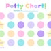 Colorful Potty Chart! Sticker Potty Chart! Potty Chart Printable! Potty ...