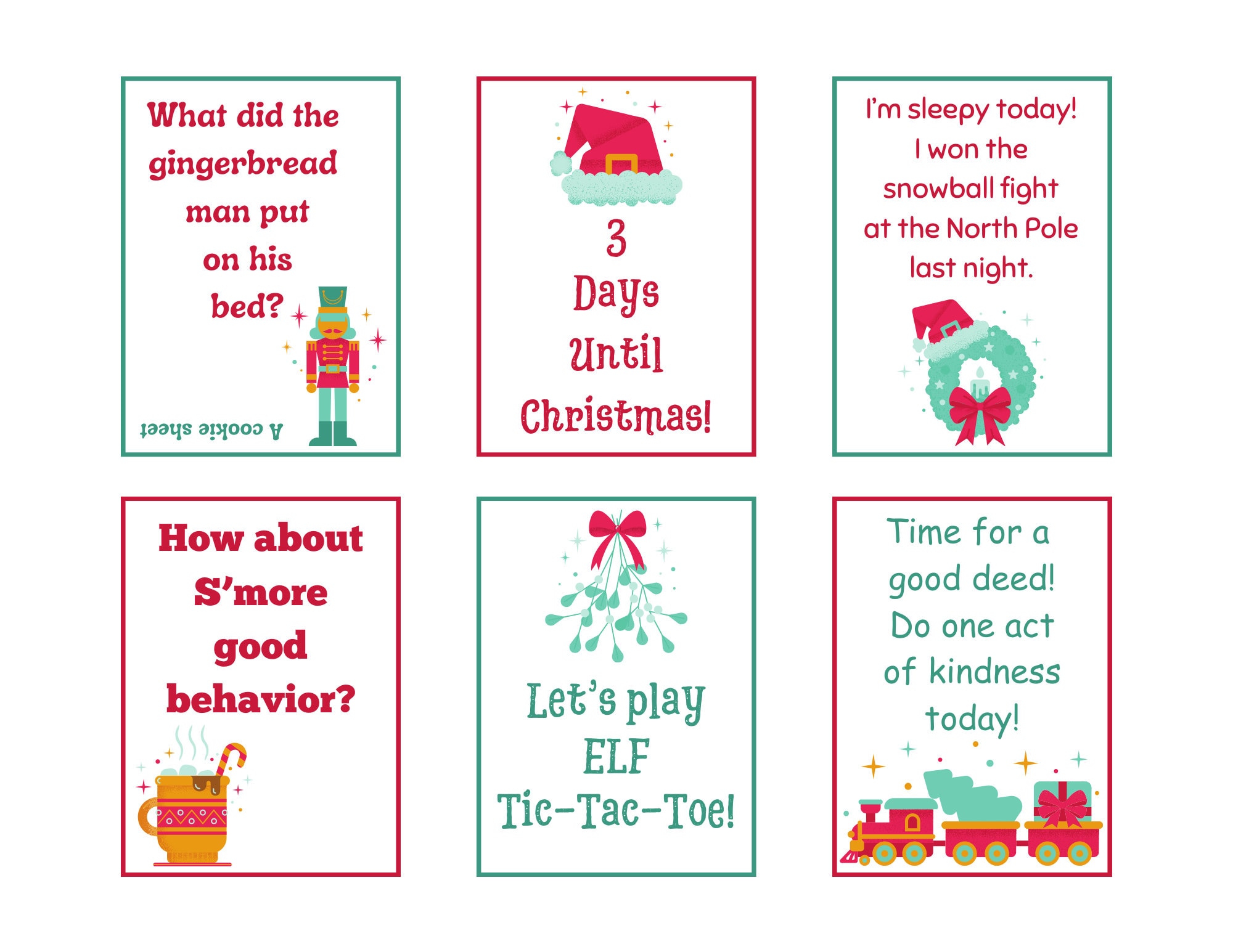 Elf Notes Elf Notes Printable Christmas Fun Elf Notes Elf Digital ...