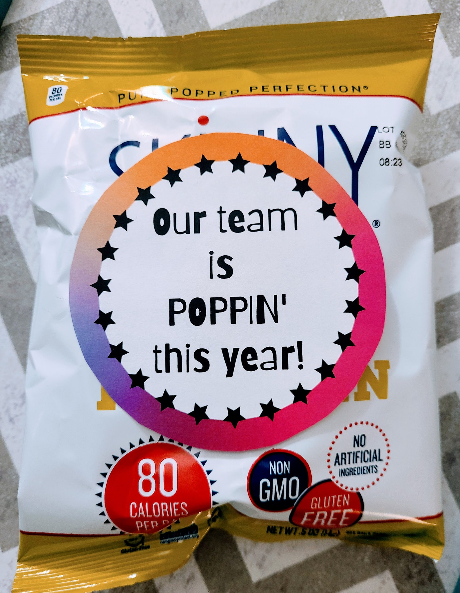 Our Team is POPPIN' This Year! Team Snack Tag! Sports Team Snack Tag ...