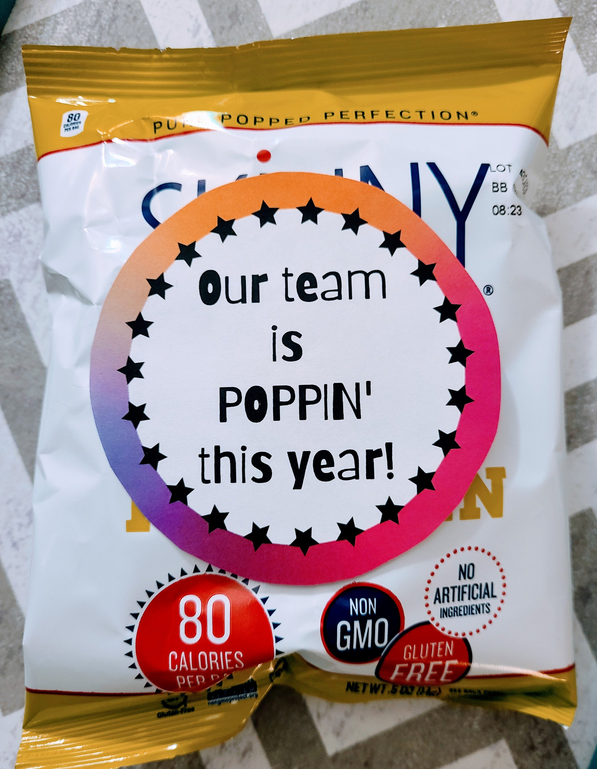 Our Team is POPPIN' This Year! Team Snack Tag! Sports Team Snack Tag ...