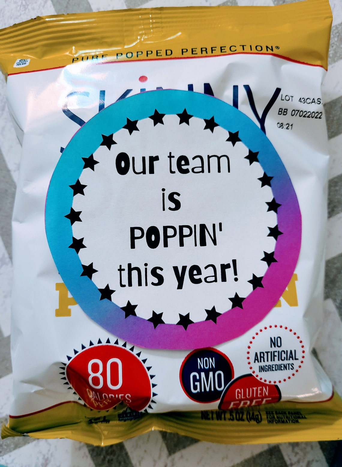 Our Team is POPPIN' This Year! Team Snack Tag! Sports Team Snack Tag ...