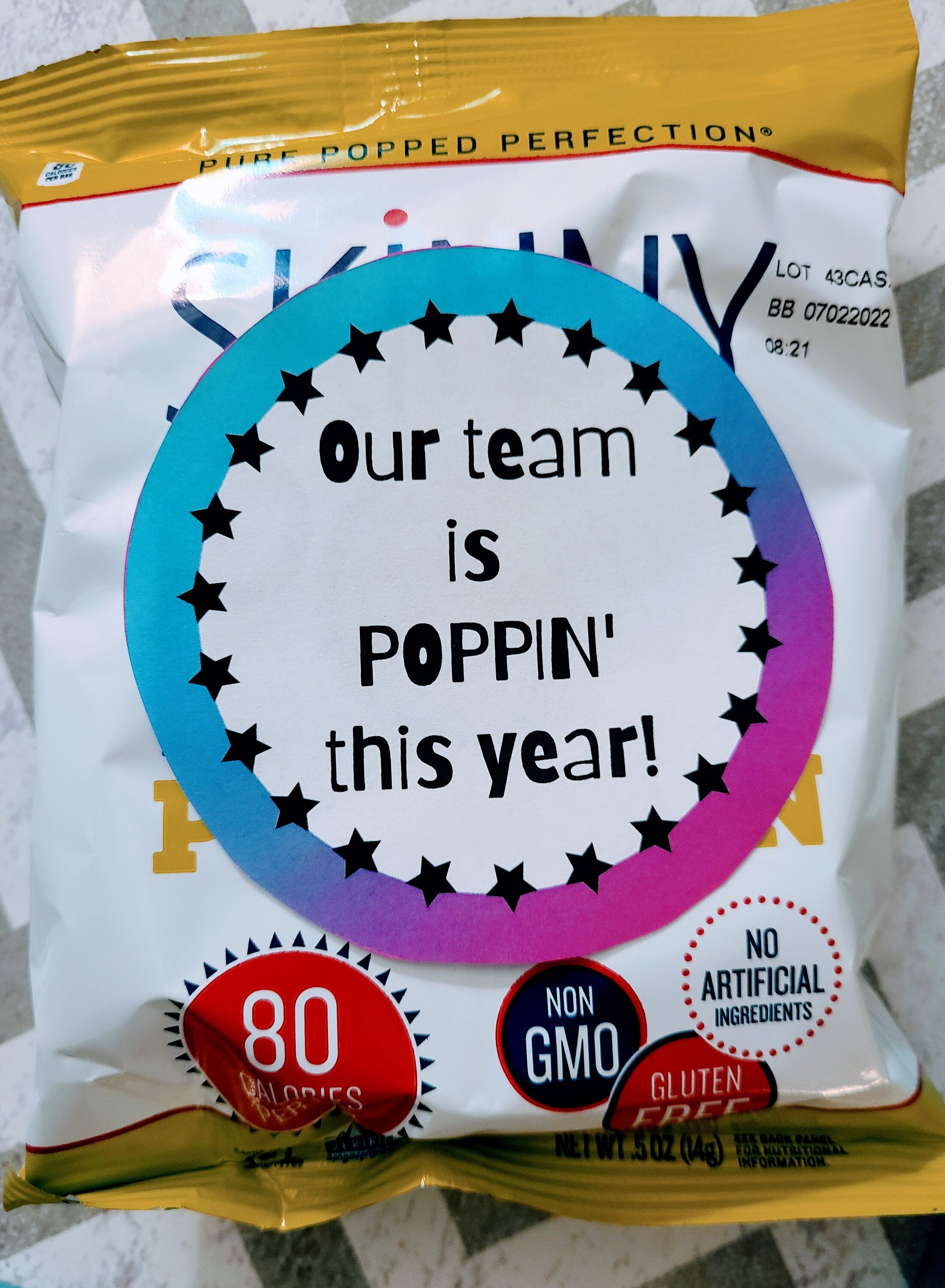 Our Team is POPPIN' This Year! Team Snack Tag! Sports Team Snack Tag ...