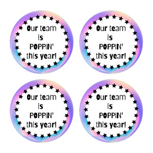 Our Team is POPPIN' This Year! Team Snack Tag! Sports Team Snack Tag ...