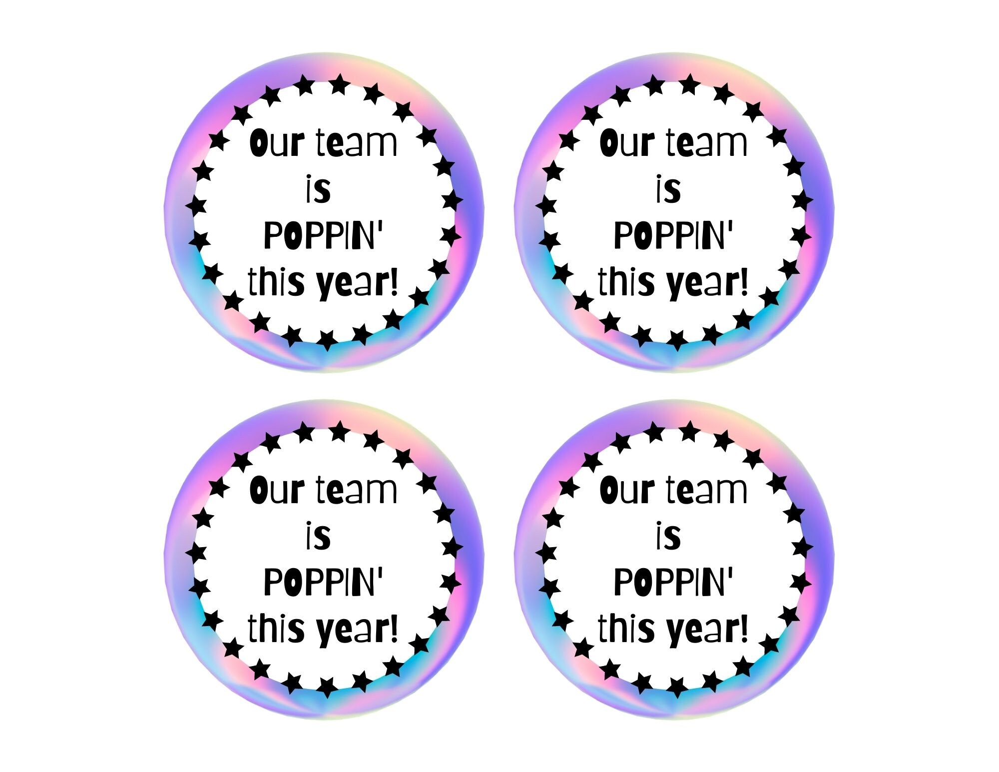 Our Team is POPPIN' This Year! Team Snack Tag! Sports Team Snack Tag ...